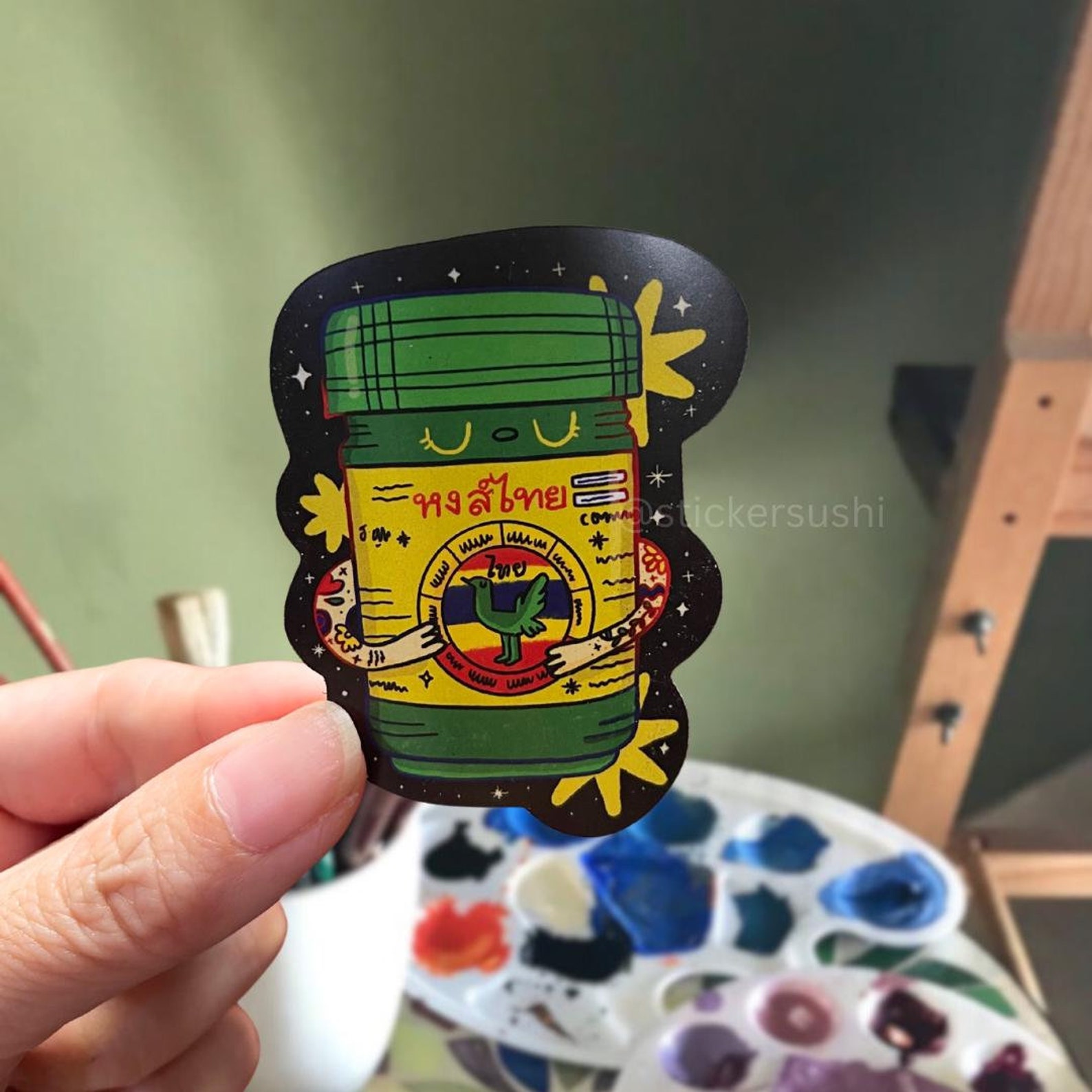 Thai Inhaler Sticker Aesthetic Cute Stickers Waterproof - Etsy