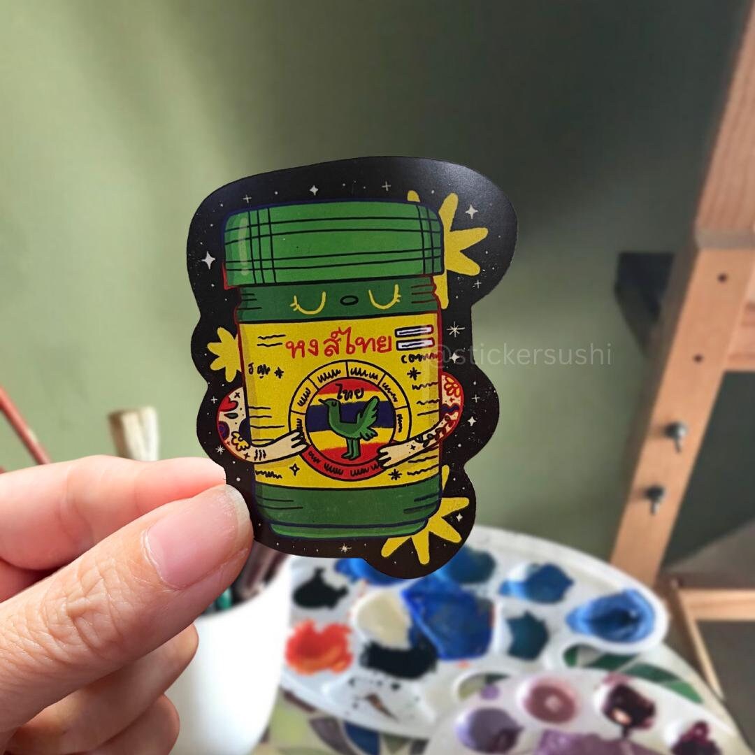 Thai Inhaler Sticker Aesthetic Cute Stickers Waterproof - Etsy