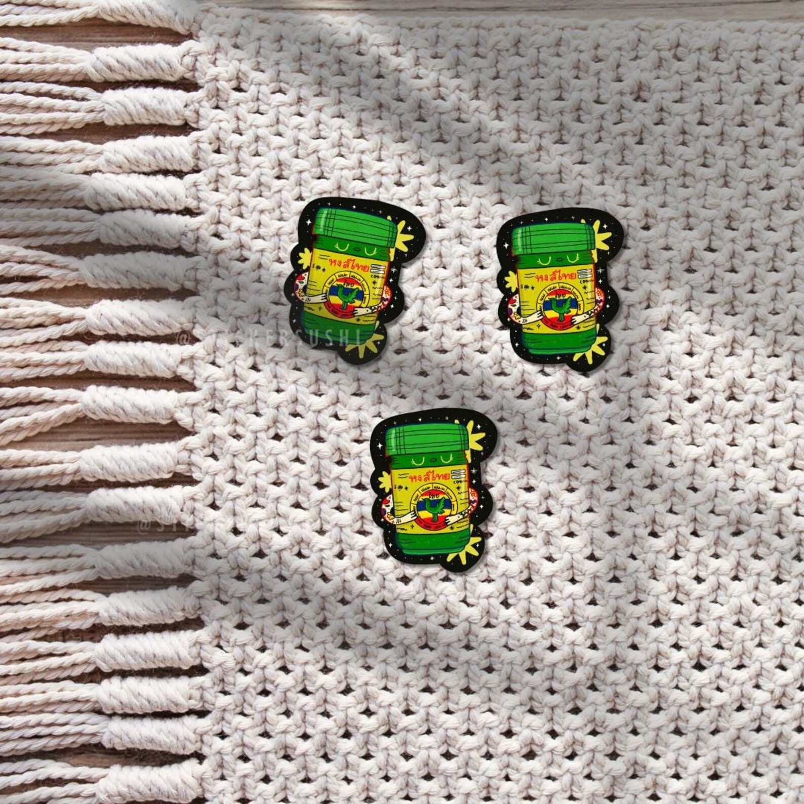 Thai Inhaler Sticker Aesthetic Cute Stickers Waterproof - Etsy