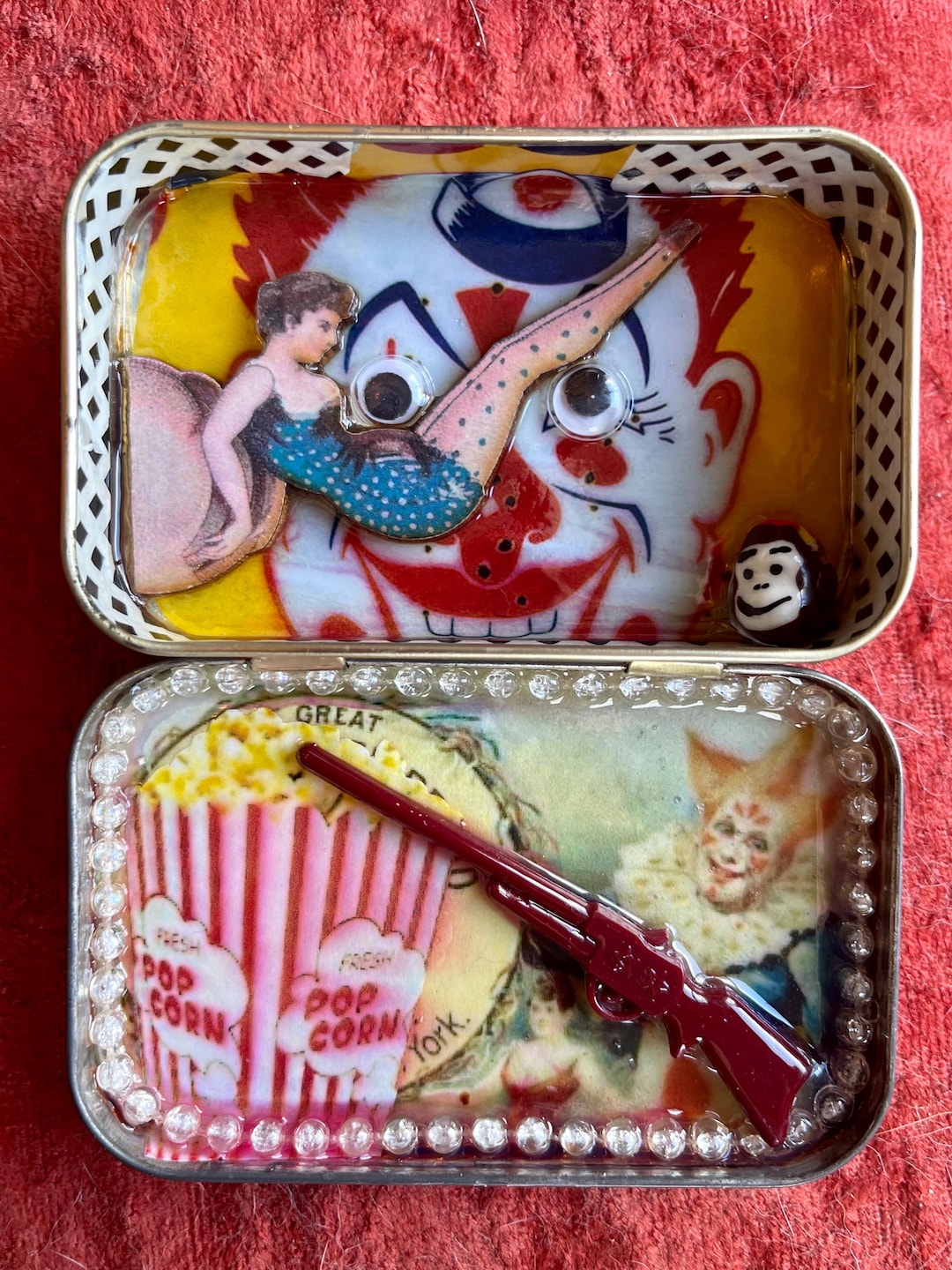 Circus Tin Box Shrine Magnet - Etsy