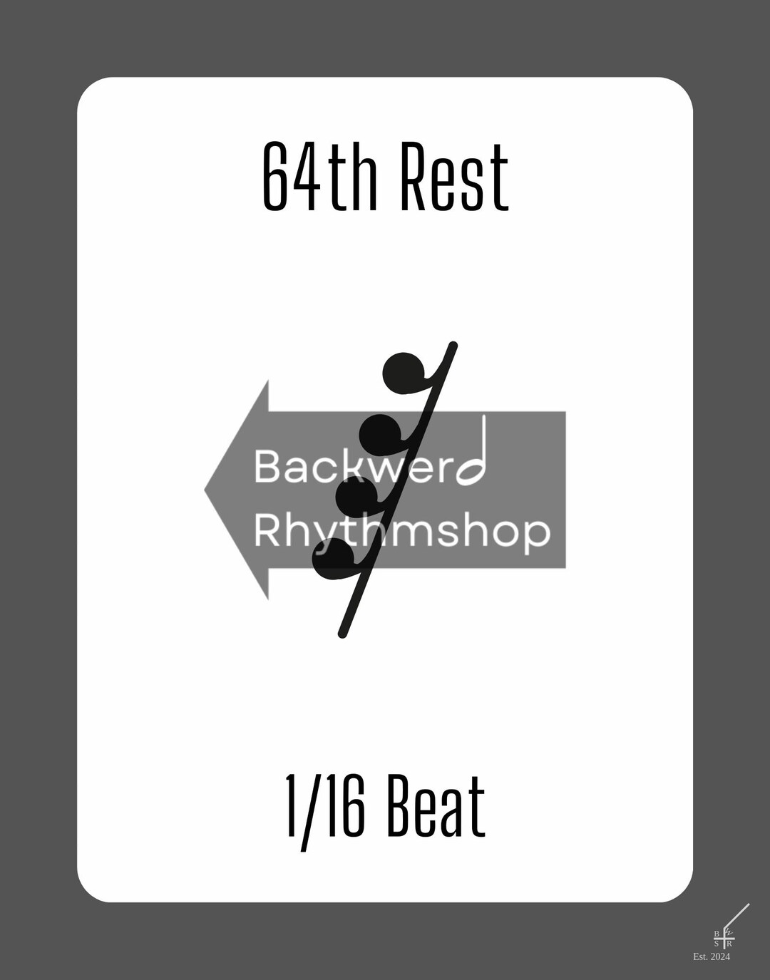 Minimalist Grey Music Rests Posters, Music Classroom Decor, Music ...