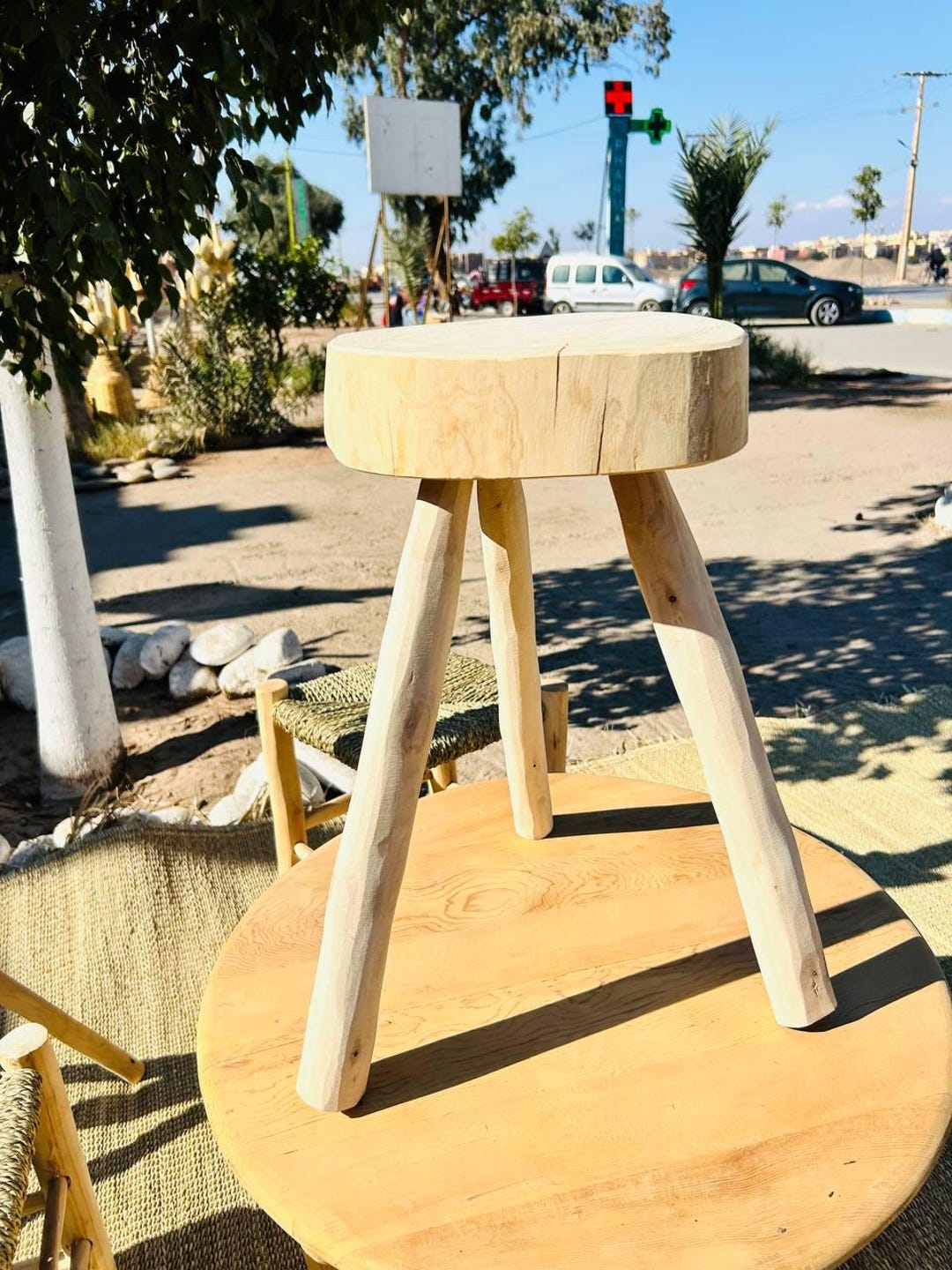 Natural Wood Table – Rustic Crafts for Indoor and Outdoor Use - Etsy