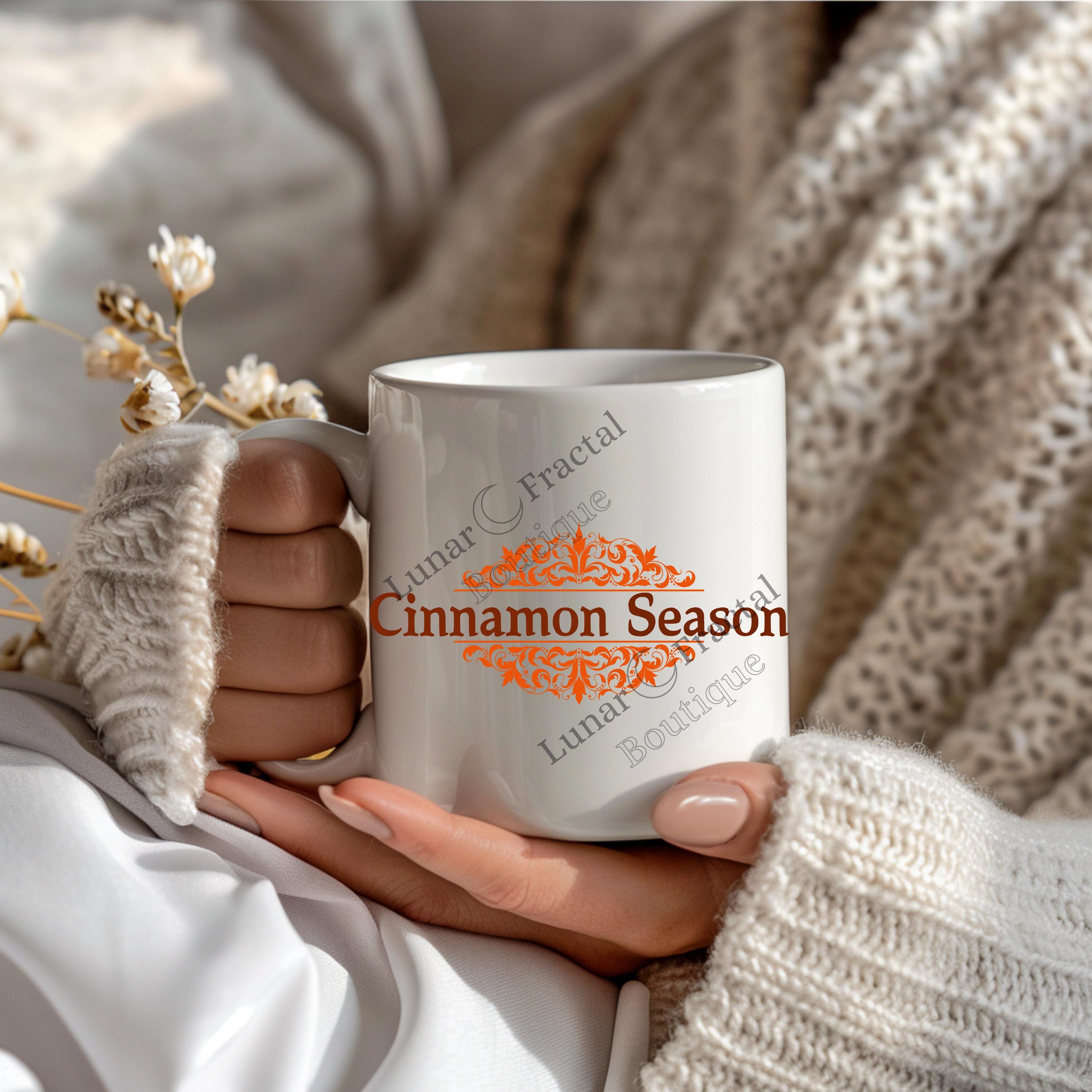 Cinnamon Season Downloadable Png, Svg, and Jpg, Trendy Autumn Scroll ...