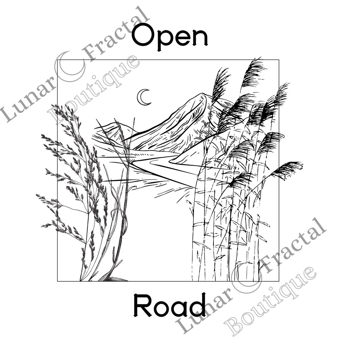 Open Road Digital Download in Png, Svg, and Jpg, Trendy Camper Van Life ...