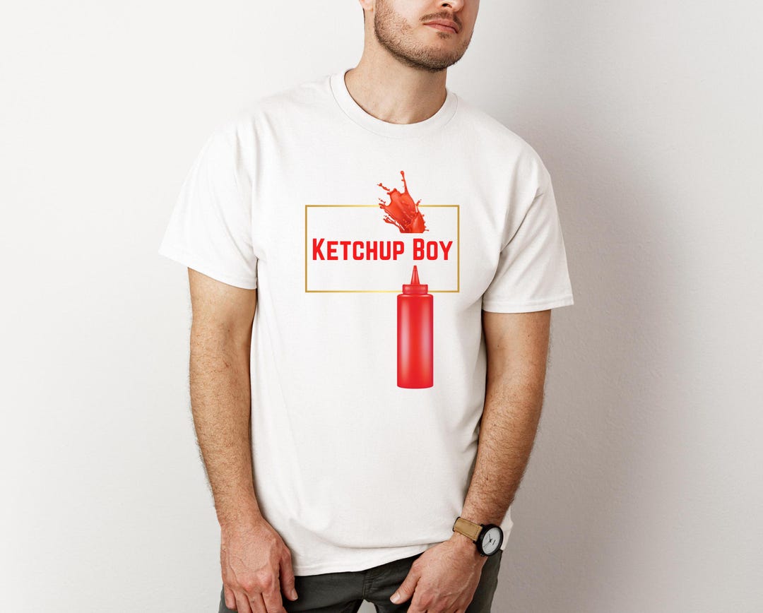 Ketchup Boy Shirt, Men's Ketchup Tee, Funny Food Gift for Him, Ketchup ...