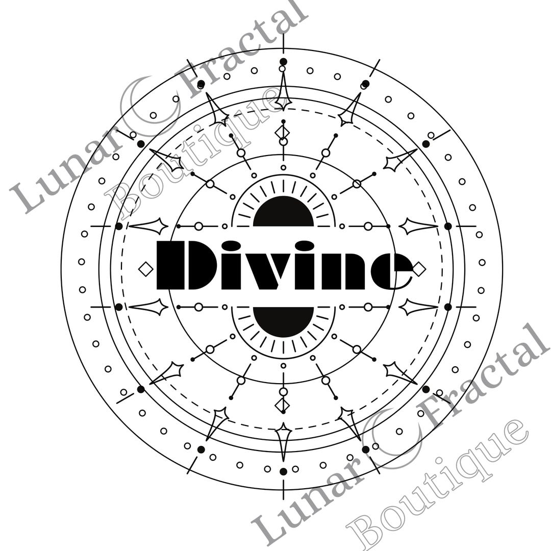 Divine Compass Digital Download in Png, Jpg, and Svg, Boho Celestial Aesthetic Compass Design ...
