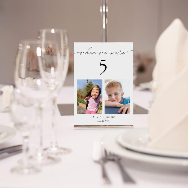 Wedding Table Numbers Template Photo Table Numbers Wedding When We Were ...
