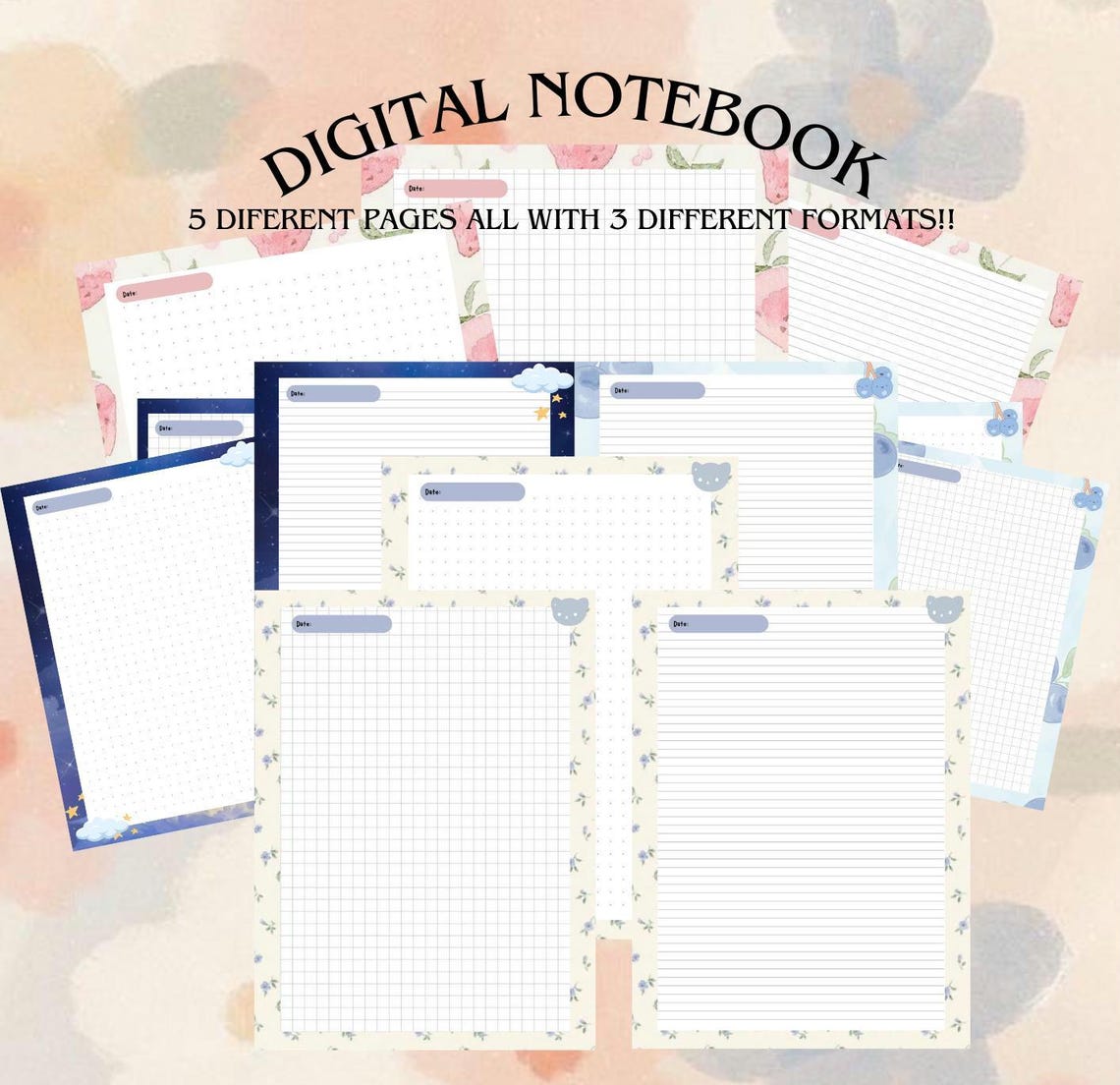 DIGITAL NOTEBOOK - Etsy