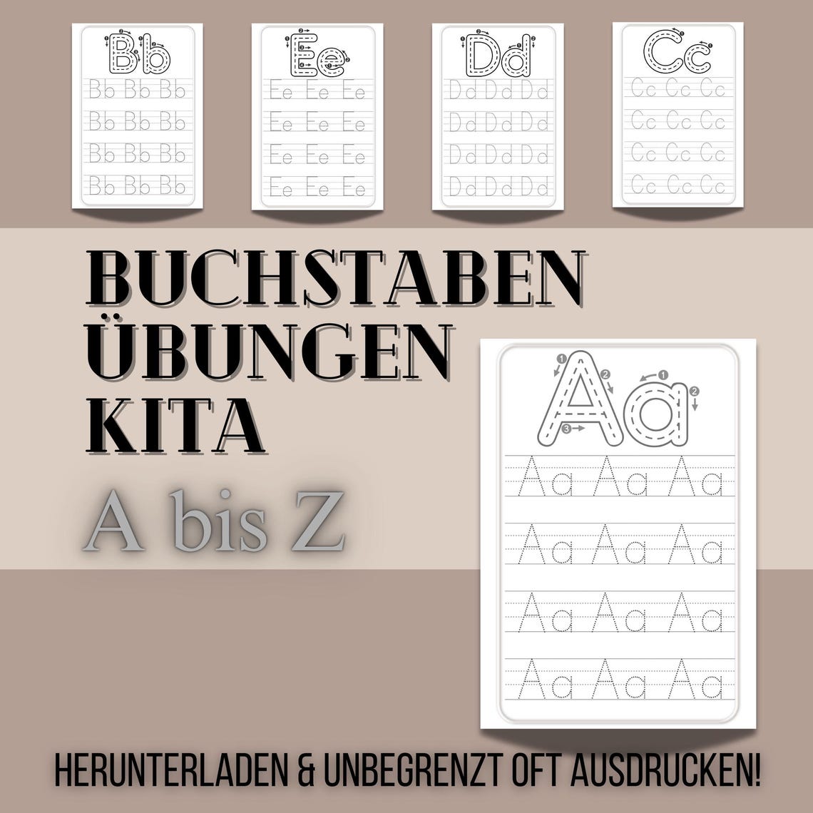 A-Z Letter Writing Exercises for Children | Alphabet Worksheets | Learn ...