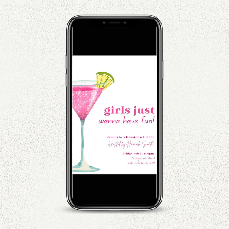 Girls Night Out Invitation - Editable Template - Etsy