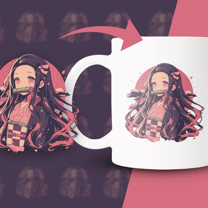 Bundle Clipart of Demon Slayer Nezuko 300 Dpi PNG, Premium Anime Vector ...