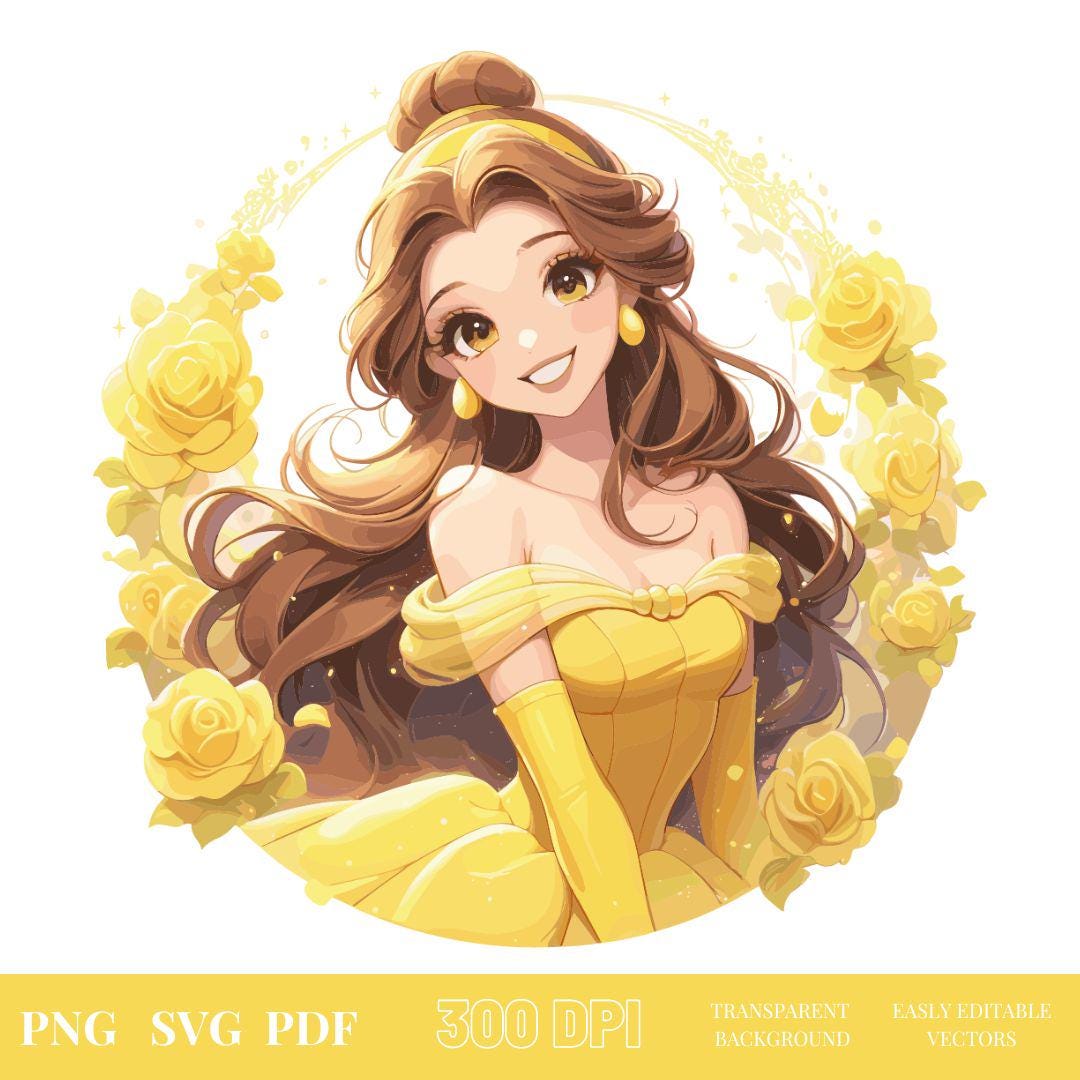 Belle Beauty and the Beast Clipart PNG 300 Dpi, Clipart Images ...