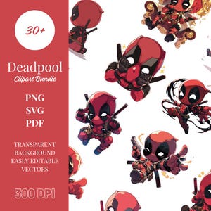Más de 30 imágenes prediseñadas de Deadpool: 300 ppp, alta resolución ...