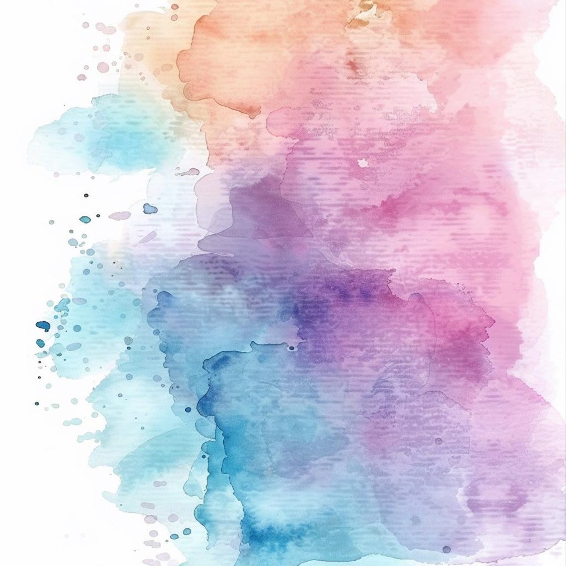 24 Watercolor Splash Clipart, Colorful Abstract Art, Creative ...