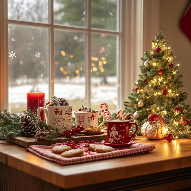 24 Holiday Christmas Clipart Digital Download, Festive Season Winter ...