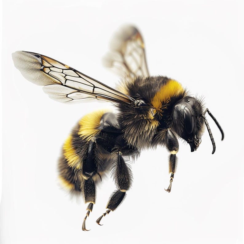 24 Bumblebee Clipart, Insect Illustration, Bee Graphic, Digital ...