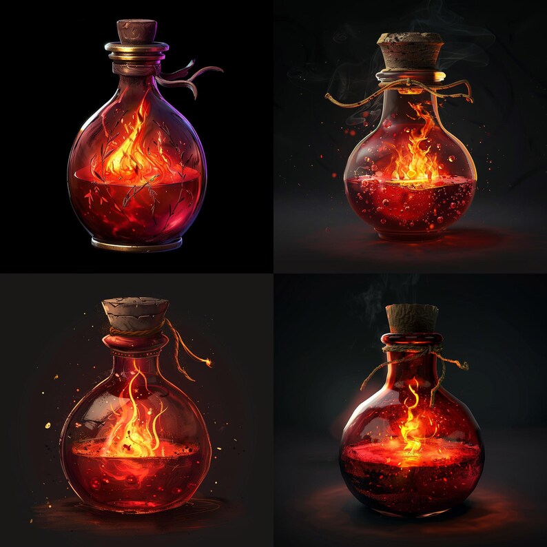 24 Magic Potion Clipart, Fantasy Art, Potion Clip Art, Magical Potion ...