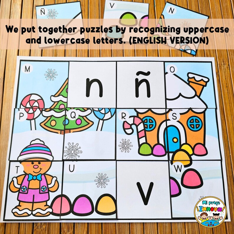 Christmas Gingerbread House Printables and Centers for Preschool ...