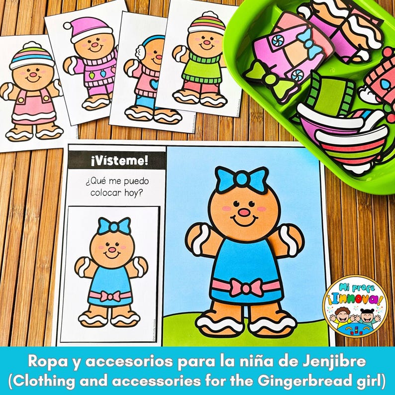 The Gingerbread Girl & Boy Activities - Bilingual Center and Craft ...