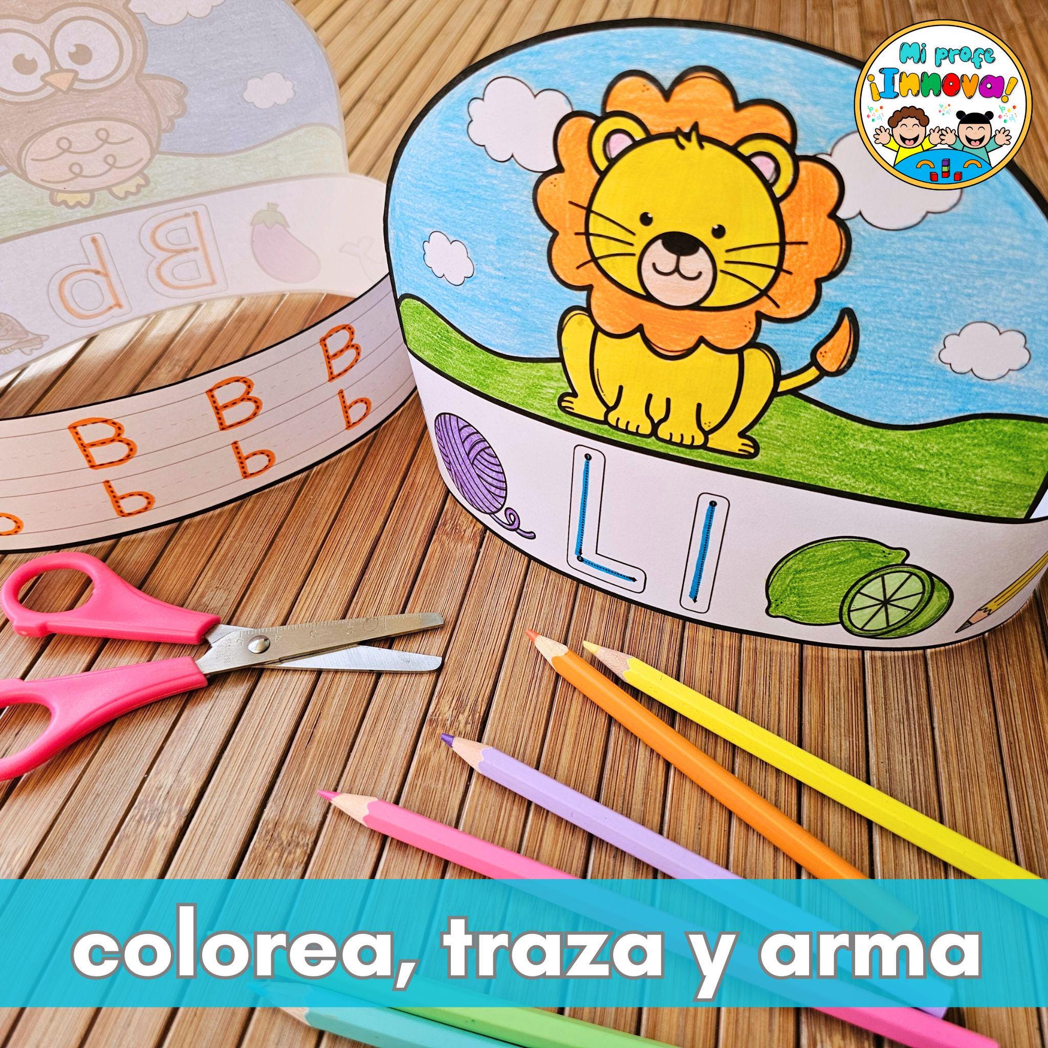 Coronas Imprimibles Del Abecedario En Español - Spanish Alphabet Crowns ...