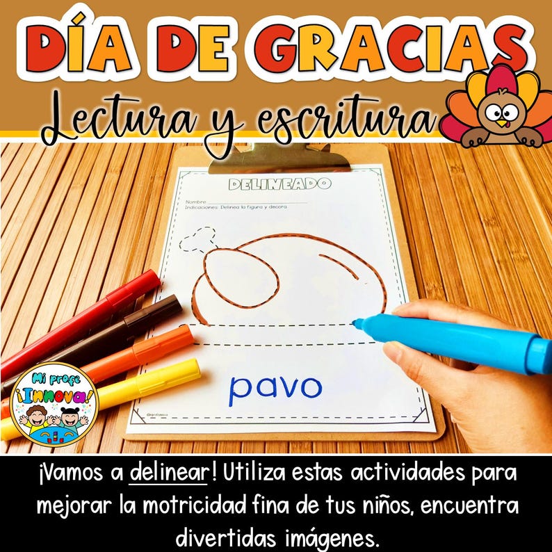 Spanish Thanksgiving Printable for Kids - Worksheets , Crafts , Math ...
