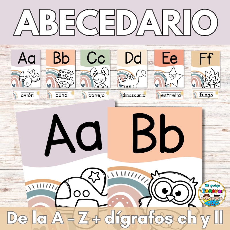 Spanish Alphabet Poster - Etsy