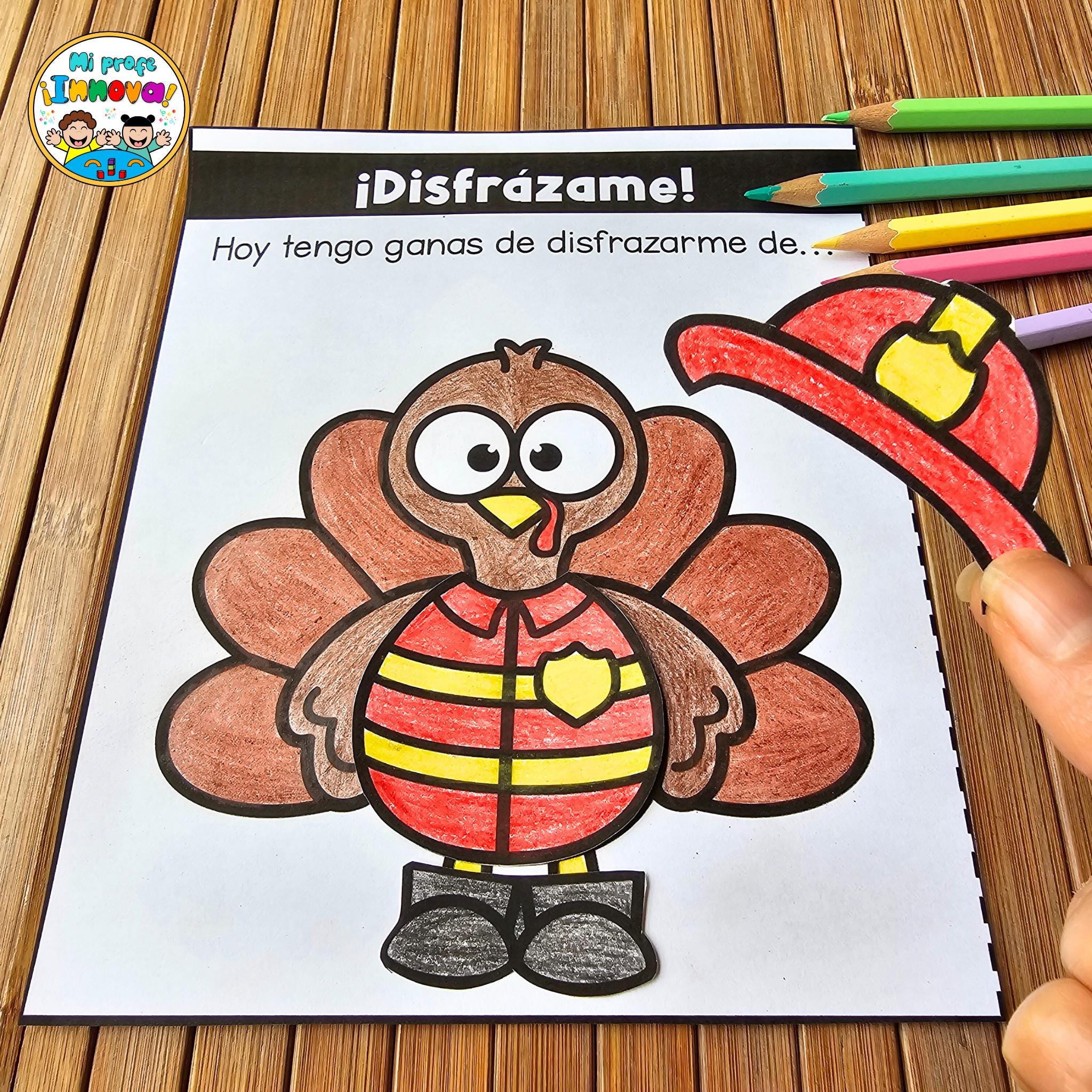 Disguise a Turkey - Spanish Thanksgiving Activities & Printables ...