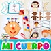 Partes Del Cuerpo - Spanish Body Parts Printable & Worksheets - Human ...