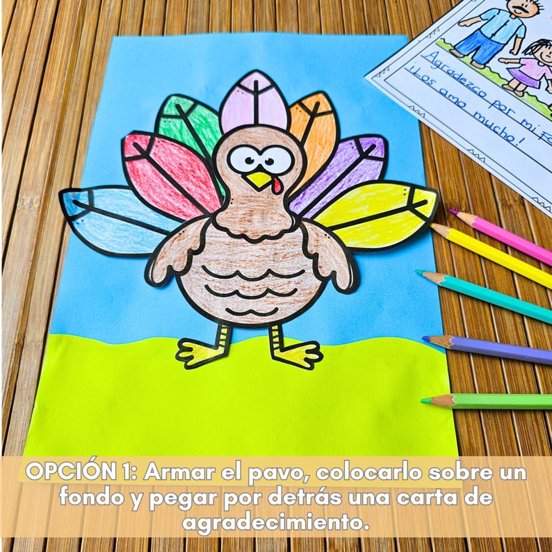 Thankful Turkey - Spanish Thanksgiving Crafts & Gratitude Activities ...
