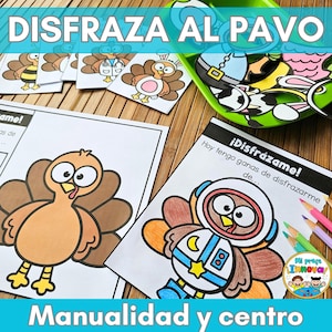 Disguise a Turkey - Spanish Thanksgiving Activities & Printables ...