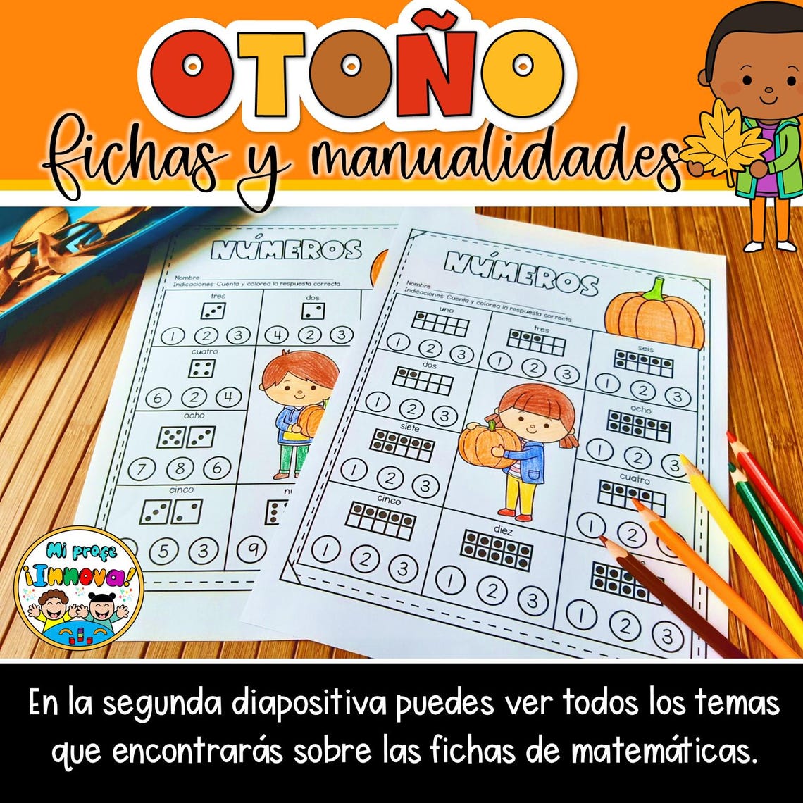 Actividades De Otoño - Lectoescritura , Matemáticas & Manualidades ...