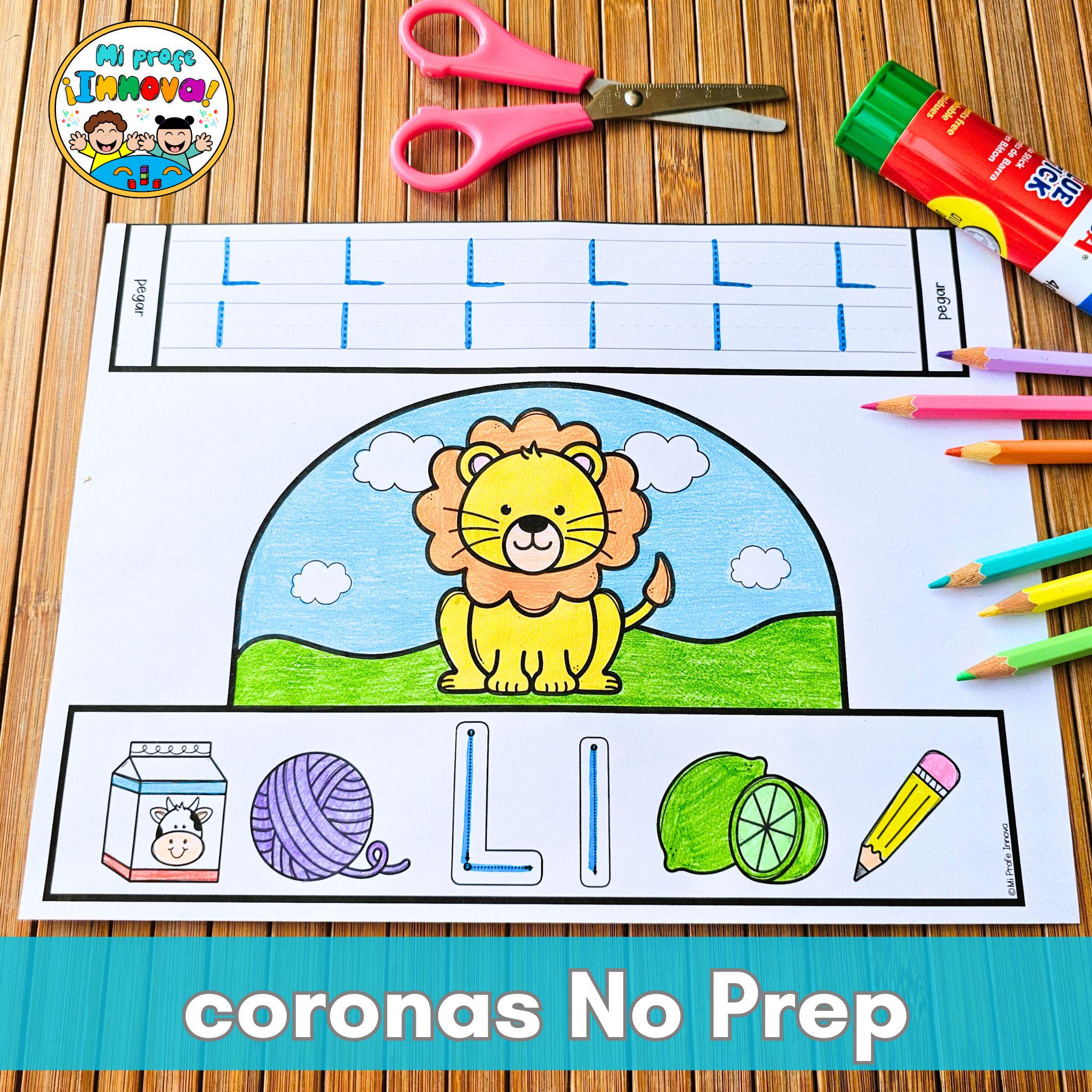 Coronas Imprimibles Del Abecedario En Español - Spanish Alphabet Crowns ...