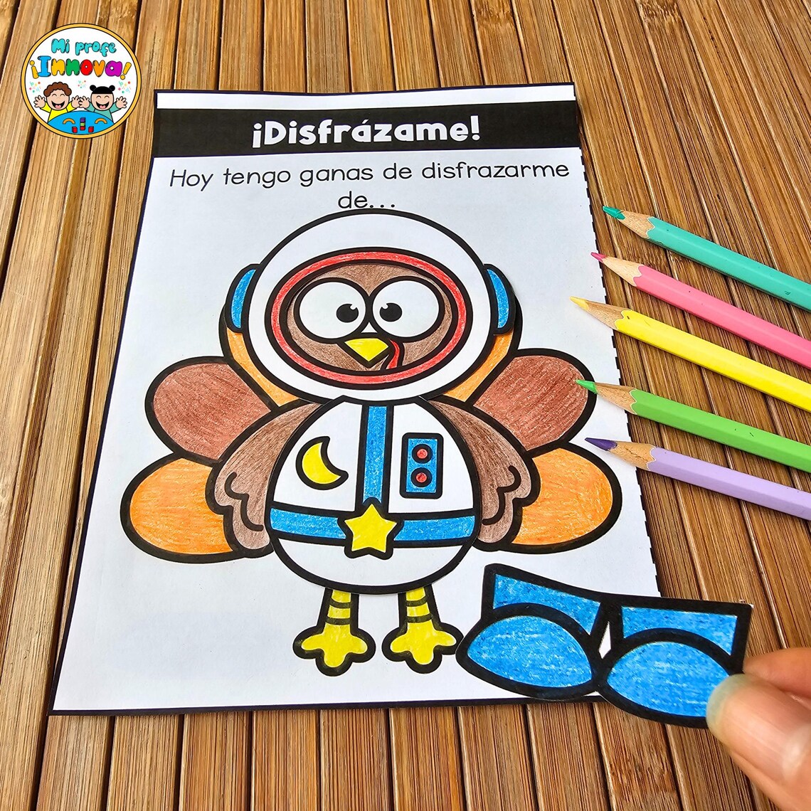 Disguise a Turkey - Spanish Thanksgiving Activities & Printables ...
