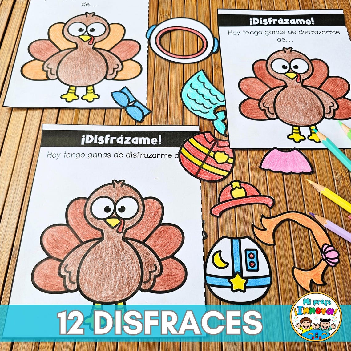 Disguise a Turkey - Spanish Thanksgiving Activities & Printables ...
