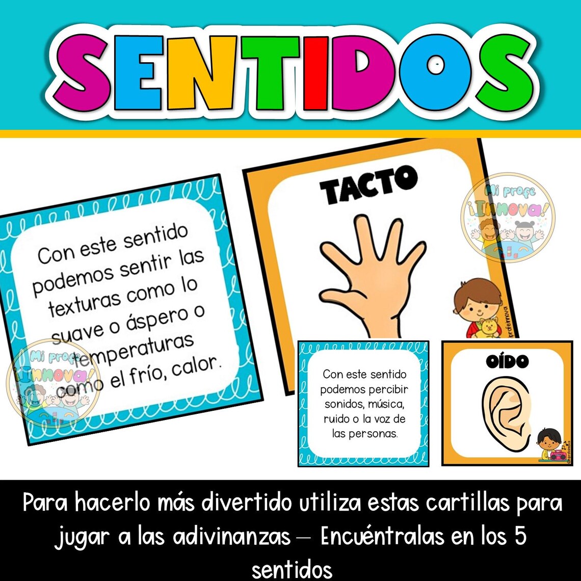 Spanish 5 Senses - Body Parts Activities - Worksheets, Cards, Printable ...