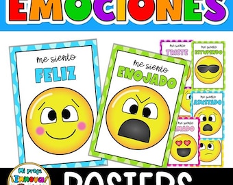 Emotions Poster for Kids-spanish - Etsy Canada