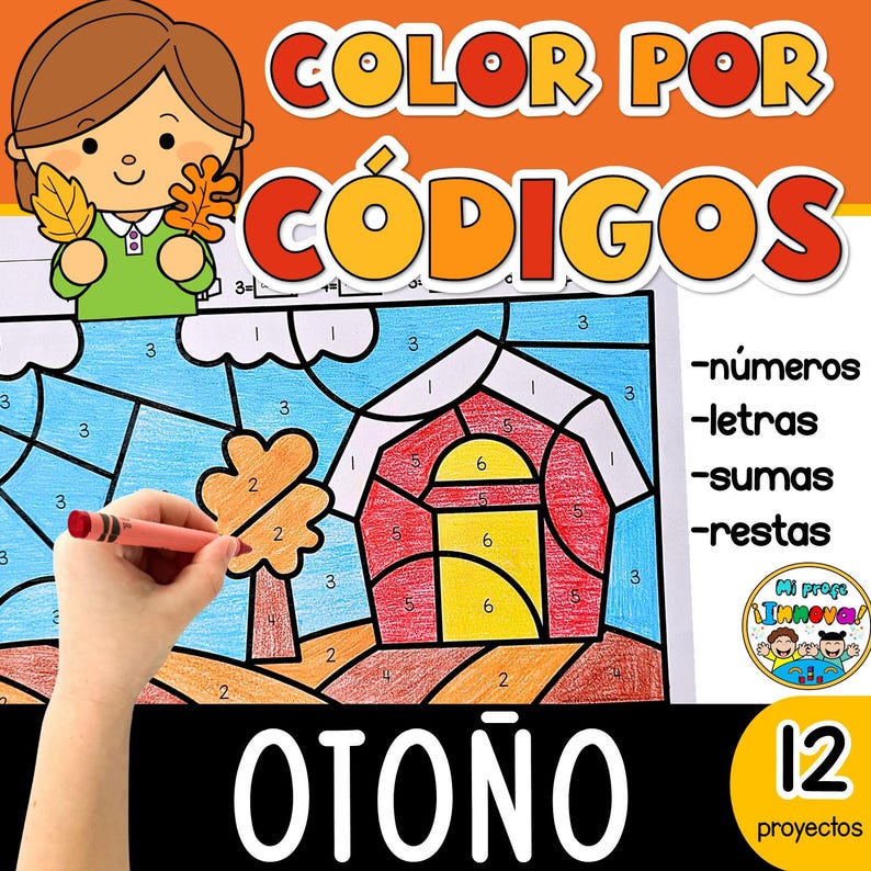 Color by Number, Letter, Addition & Subtraction Fall Worksheets in ...