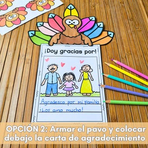 Thankful Turkey - Spanish Thanksgiving Crafts & Gratitude Activities ...