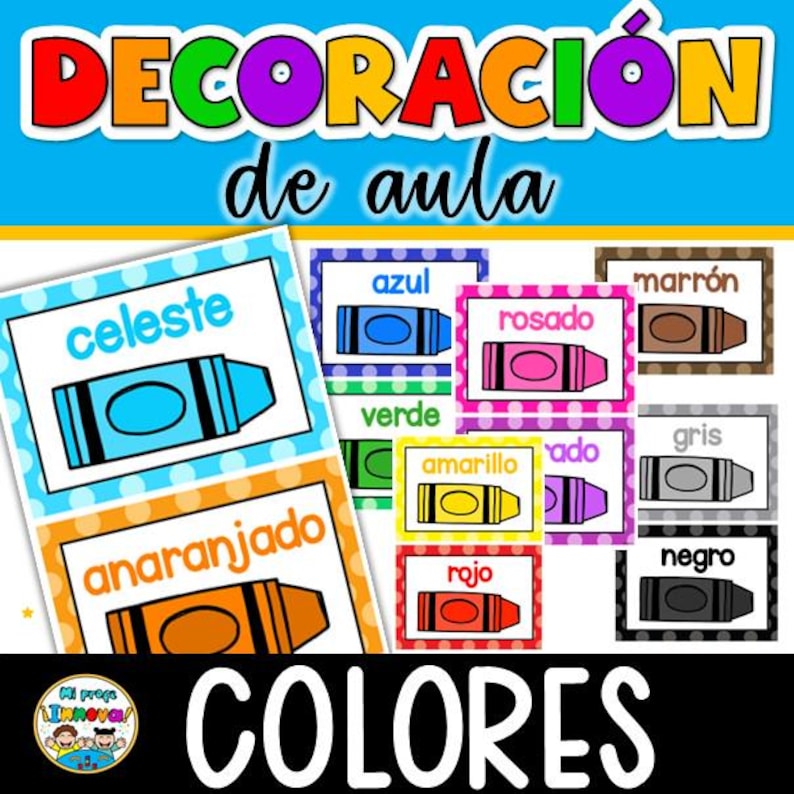 Bright Spanish Classroom Decor | Back to School Set | Alphabet, Numbers ...