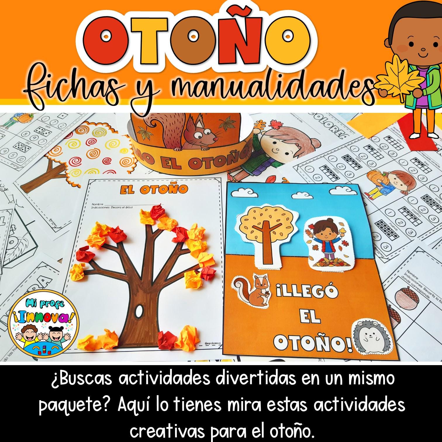 Actividades De Otoño Lectoescritura , Matemáticas & Manualidades, Fall ...