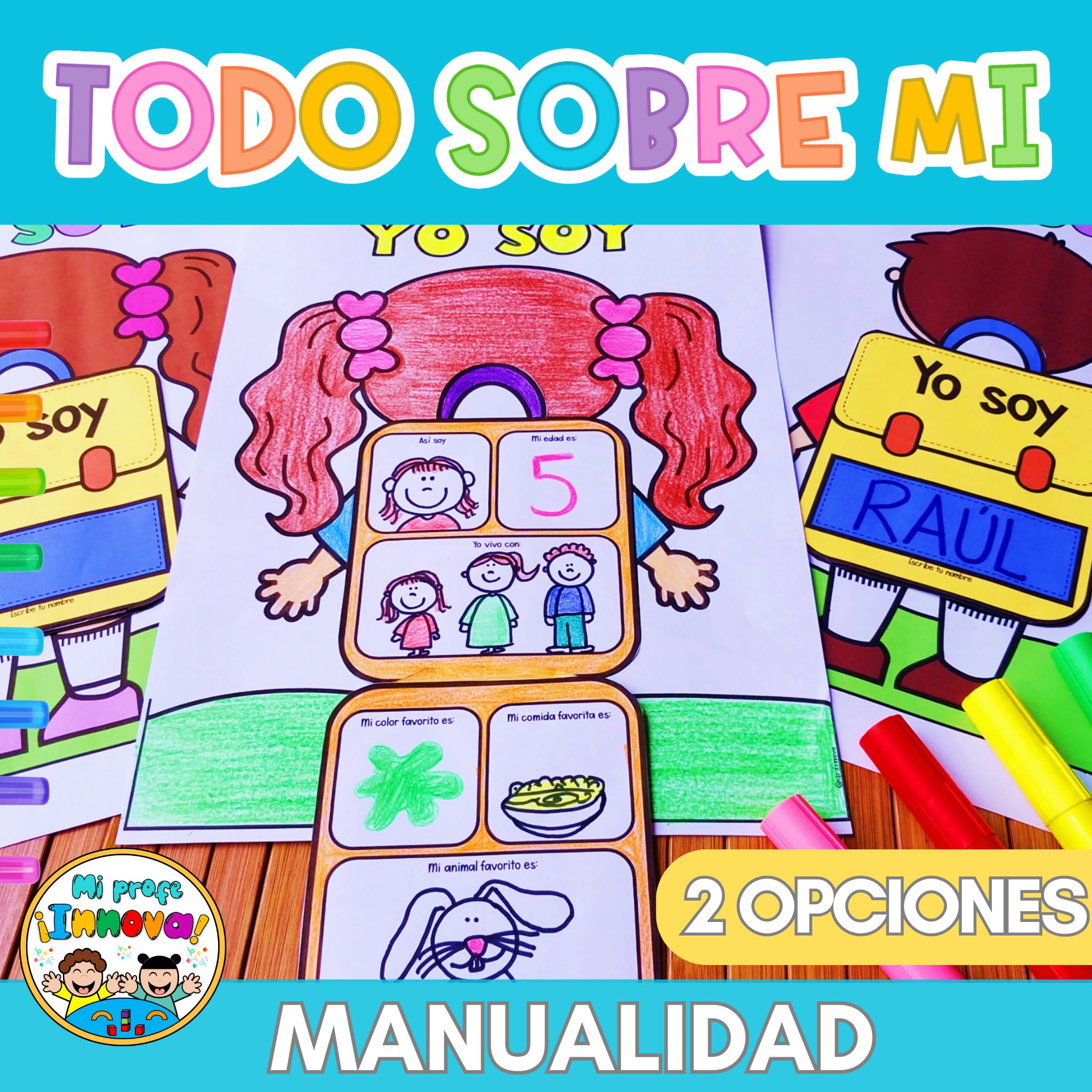 All About Me Craft in Spanish | Back to School Activity | Printable ...