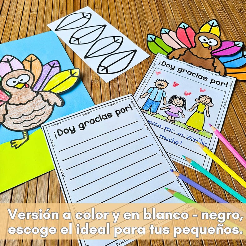 Thankful Turkey - Spanish Thanksgiving Crafts & Gratitude Activities ...