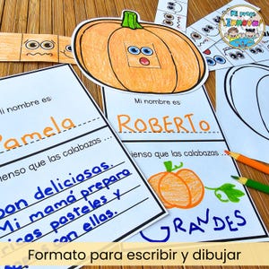 Calabazas - Spanish Pumpkin Craft for Kids - Emotions Activity ...
