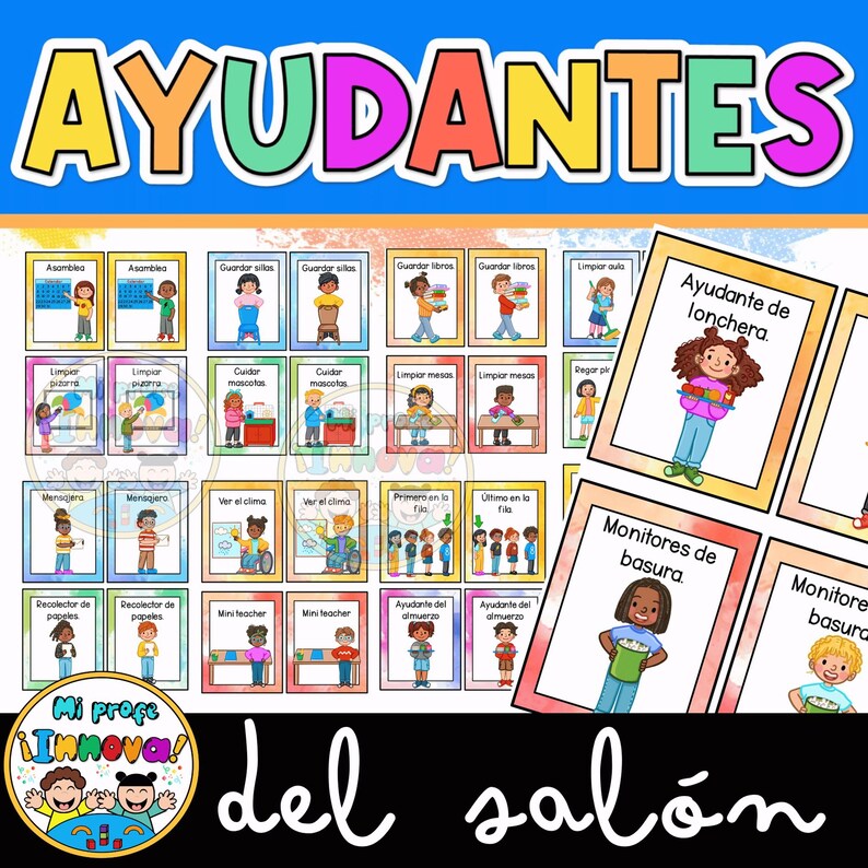 Editable Classroom Jobs Chart in Spanish – Classroom Helpers ...