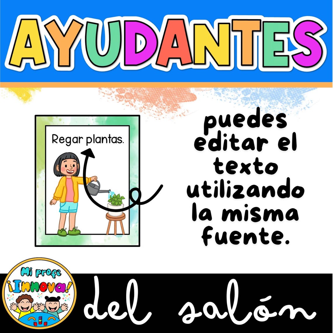 Editable Classroom Jobs Chart in Spanish – Classroom Helpers ...