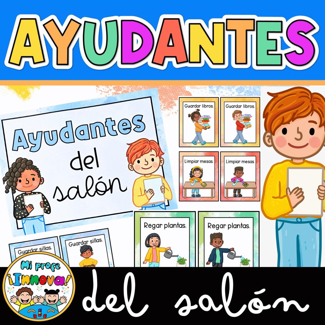 Editable Classroom Jobs Chart in Spanish – Classroom Helpers ...