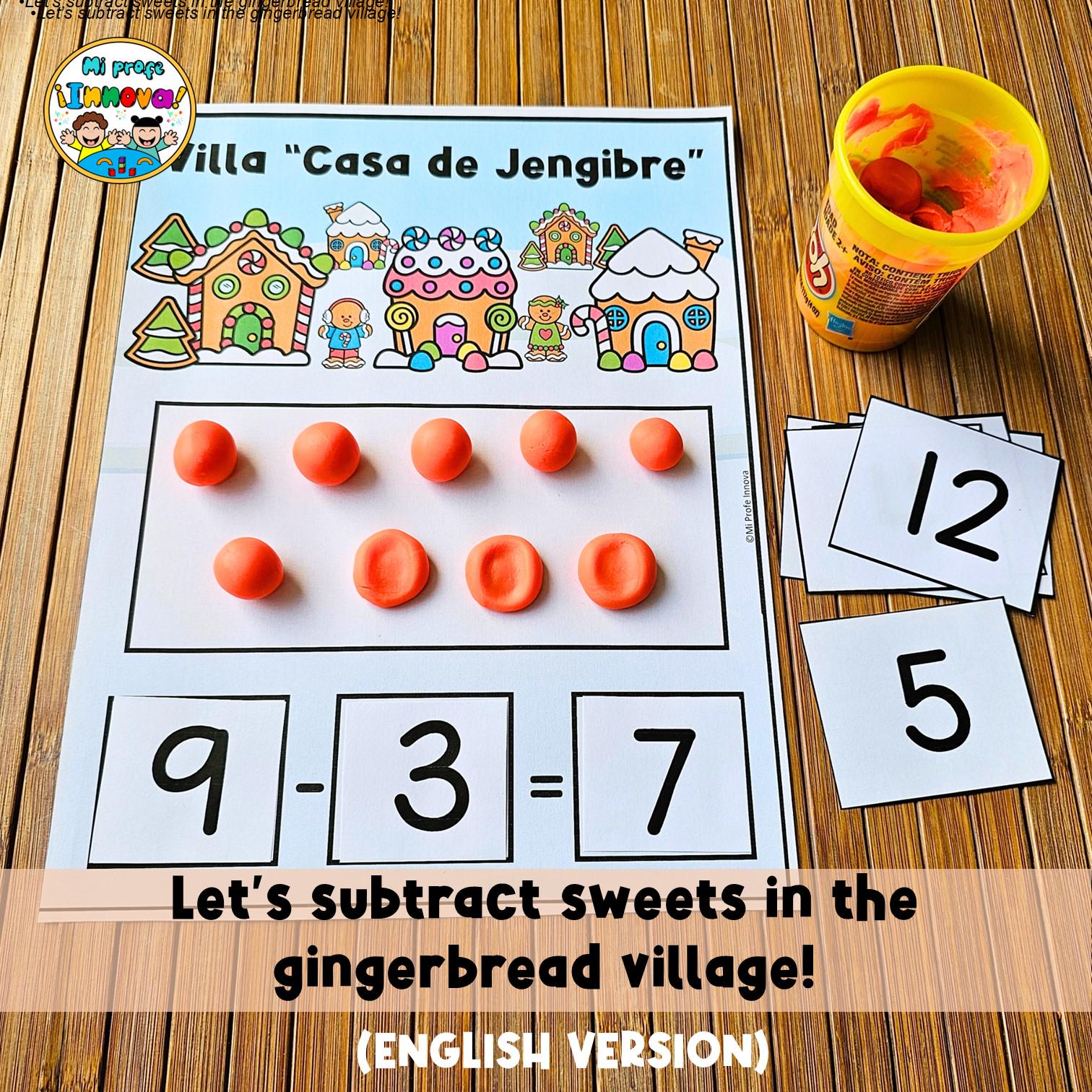 Christmas Gingerbread House Printables and Centers for Preschool ...