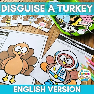 Disguise a Turkey - Thanksgiving Games Printable & Activities for Kids ...
