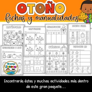 Actividades De Otoño Lectoescritura , Matemáticas & Manualidades, Fall ...
