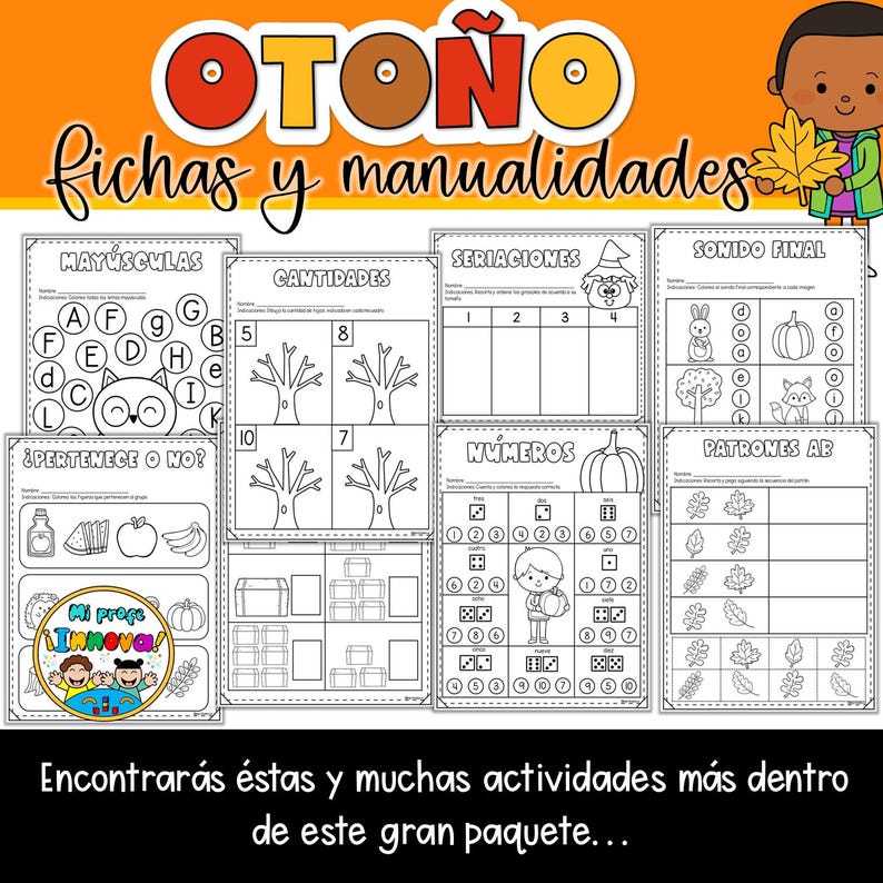 Actividades De Otoño - Lectoescritura , Matemáticas & Manualidades ...